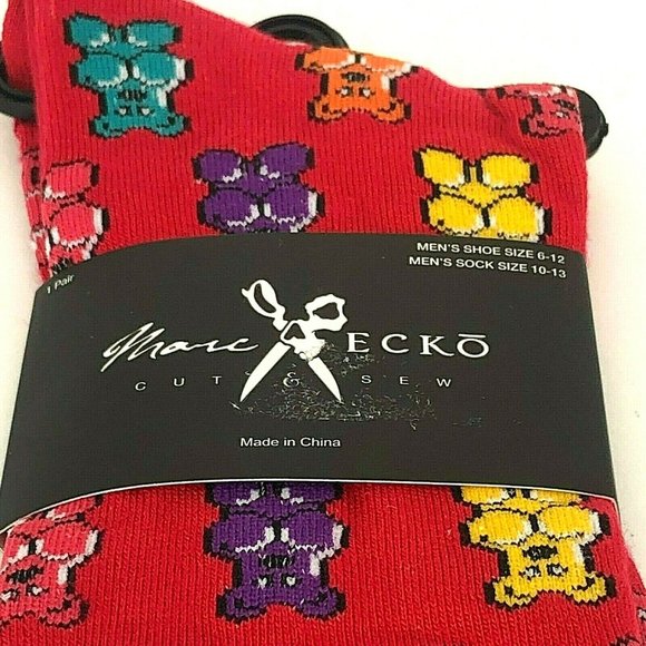 Marc Ecko | Underwear & Socks | Gummy Bears Red Mens Crew Size 62 Sock ...